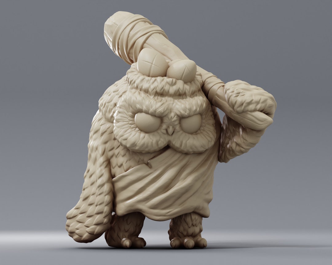 Owlkin Caveman 32mm D&D Resin Miniature Dungeons and Dragons Pathfinder ...