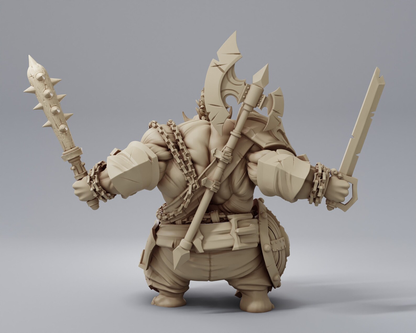 Giff Berserker 32mm D&D Resin Miniature Dungeons and Dragons Pathfinder ...