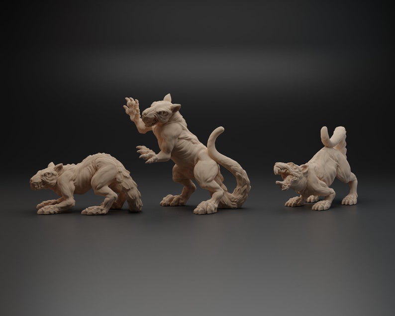 Dire Rat 3D Printed Miniature Model for Dnd and Roleplaying - Etsy