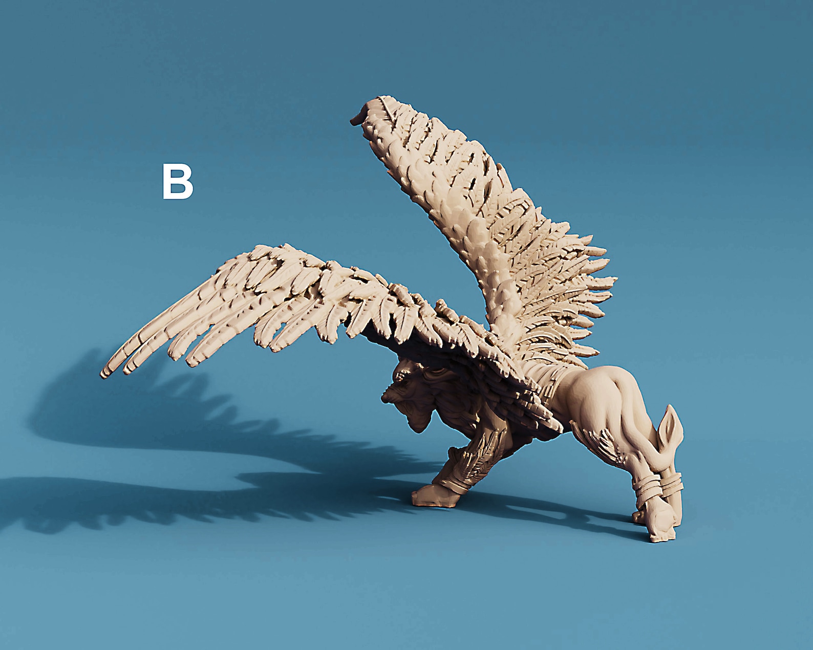 Winged Lion Resin Miniature Dnd Miniatures Dungeons & | Etsy