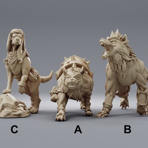 War Dog - Guard Dogs - Resin Miniature - Dnd Miniatures - Dungeons ...