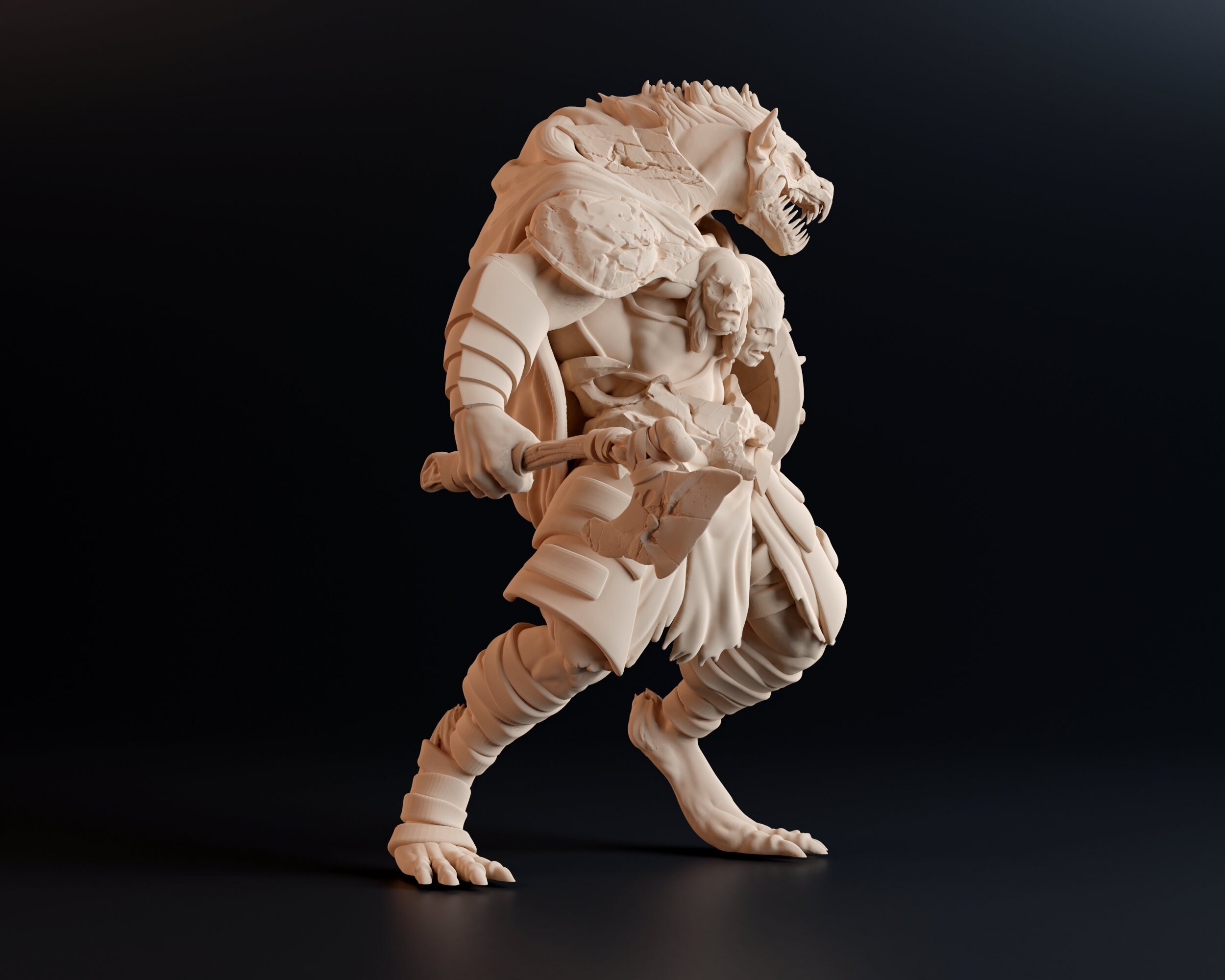 Gnoll Warrior Resin Miniature Dnd Miniatures Dungeons & - Etsy