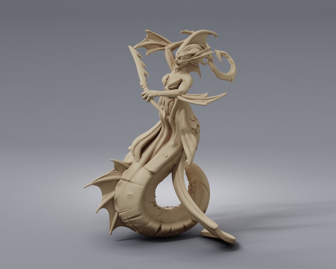 Mermaid Rouge Scout 32mm D&D Resin Miniature Dungeons and Dragons ...