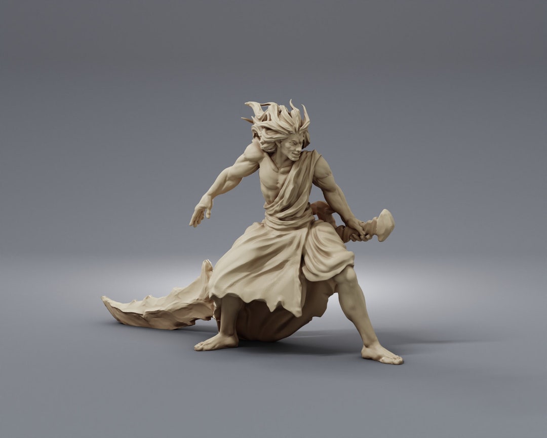 Caveman Fighter - Resin Miniature - Dnd Miniatures - Dungeons & Dragons ...