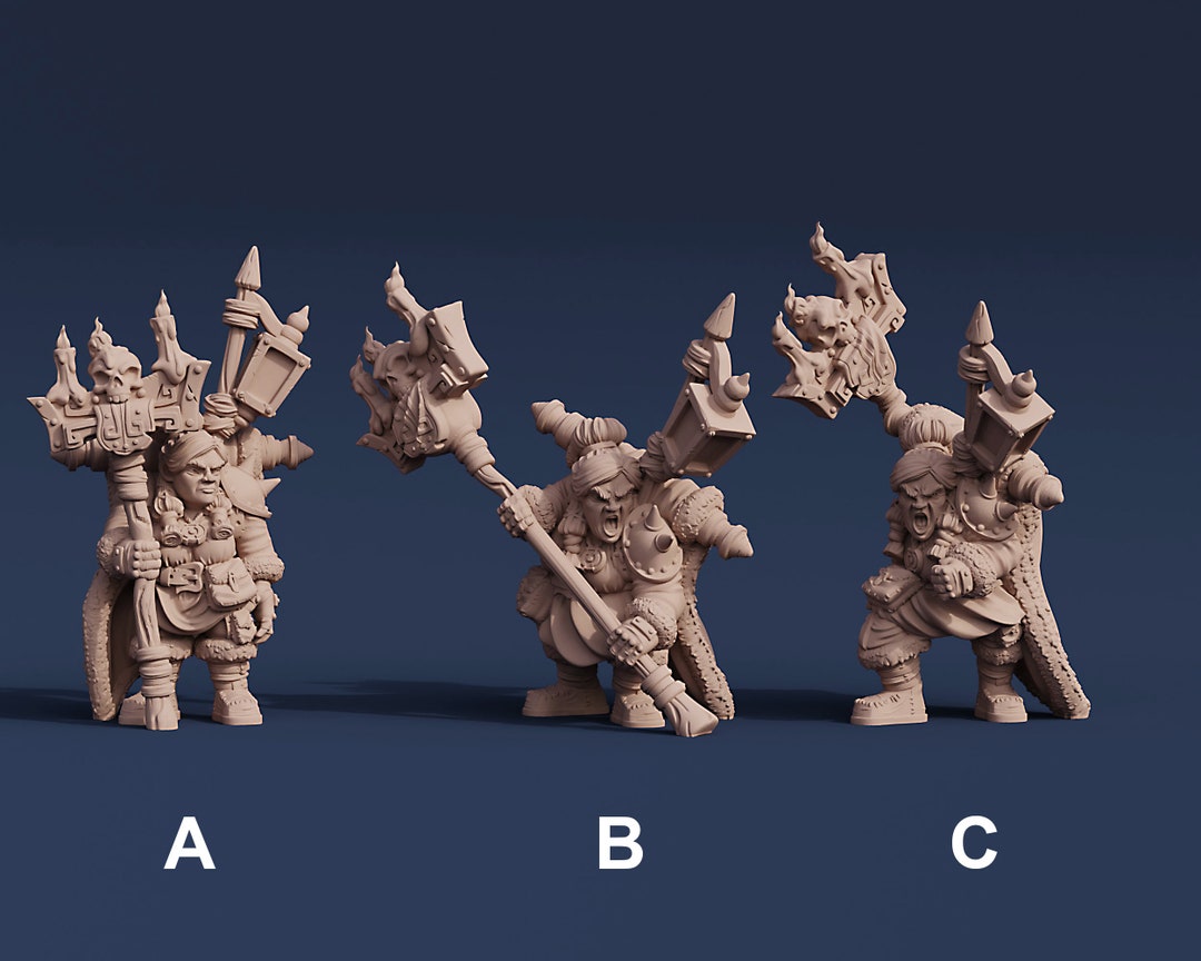 Dwarven Warlock Resin Miniature Dnd Miniatures Dungeons & Dragons ...