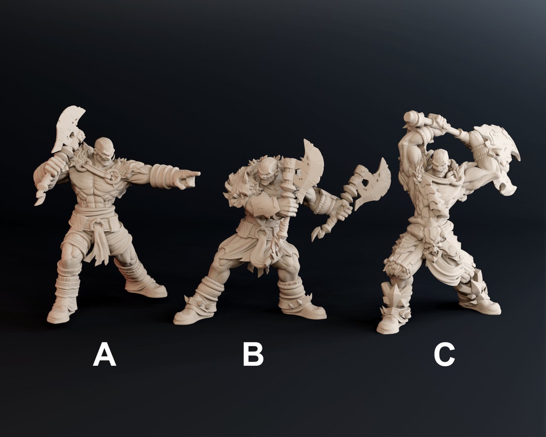 Goliath - Barbarian - Resin Miniature - Dnd Miniatures - Dungeons ...