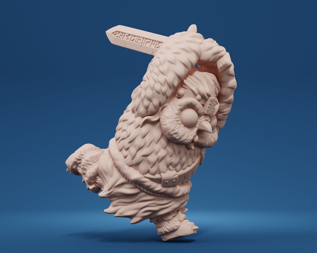 Owlkin Berbarian - Resin Miniature - Dnd Miniatures - Dungeons ...