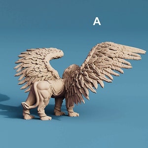 Winged Lion - Resin Miniature - Dnd Miniatures - Dungeons & Dragons ...