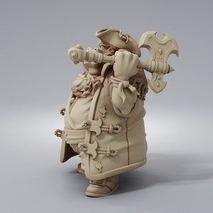 Giff Fighter Hippo Warrior 32mm D&D Resin Miniature Dungeons and ...