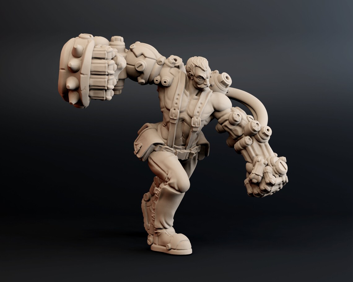 Male Power Armor Resin Miniature DnD Miniatures Dungeons | Etsy