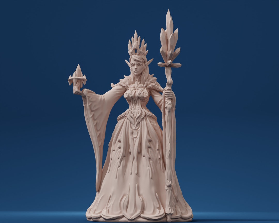 Eladrin Winter - 32mm D&D Resin Miniature Dungeons and Dragons ...
