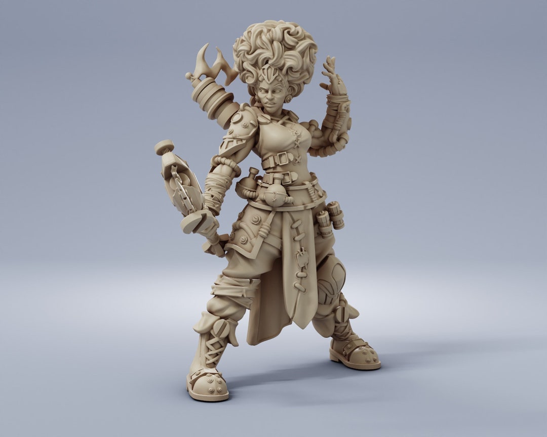 Human Techno Mage - Resin Miniature - Dnd Miniatures - Dungeons ...