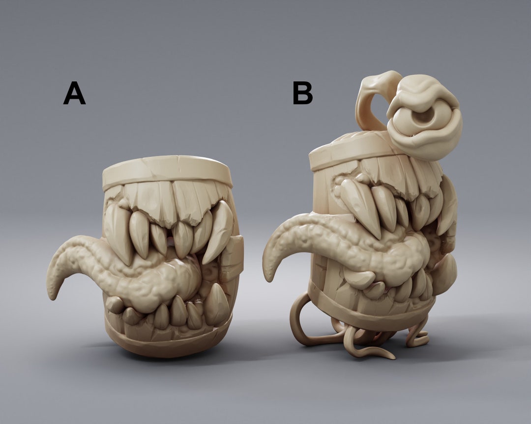 Barrel Mimic Resin Miniature Dnd Miniatures Dungeons & Dragons ...