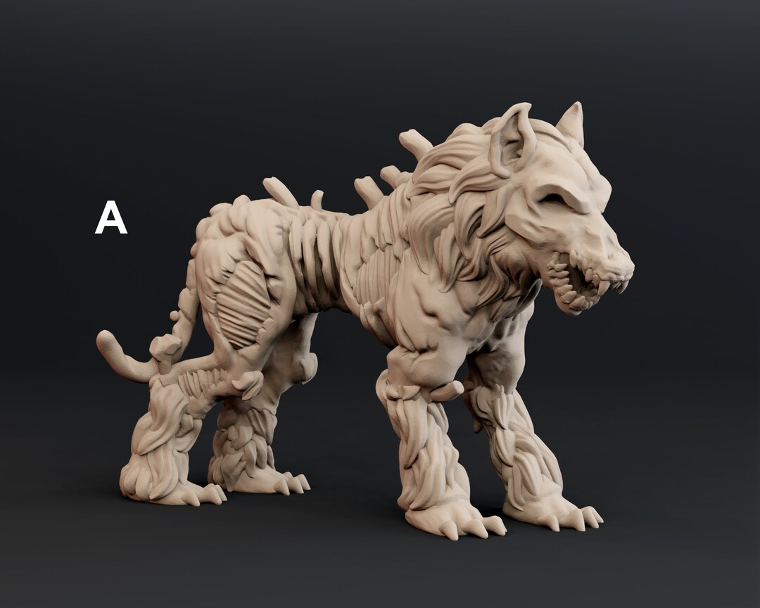 Hellhound 32mm D&D Resin Miniature Dungeons and Dragons Pathfinder RPG ...