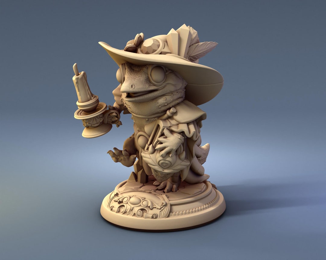Gecko Scholar- 28mm 32mm Resin Miniature - Dnd - Dungeons & Dragons ...