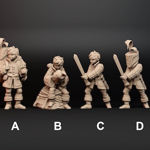 Squire Resin Miniature Dnd Miniatures Dungeons & Dragons Miniatures ...