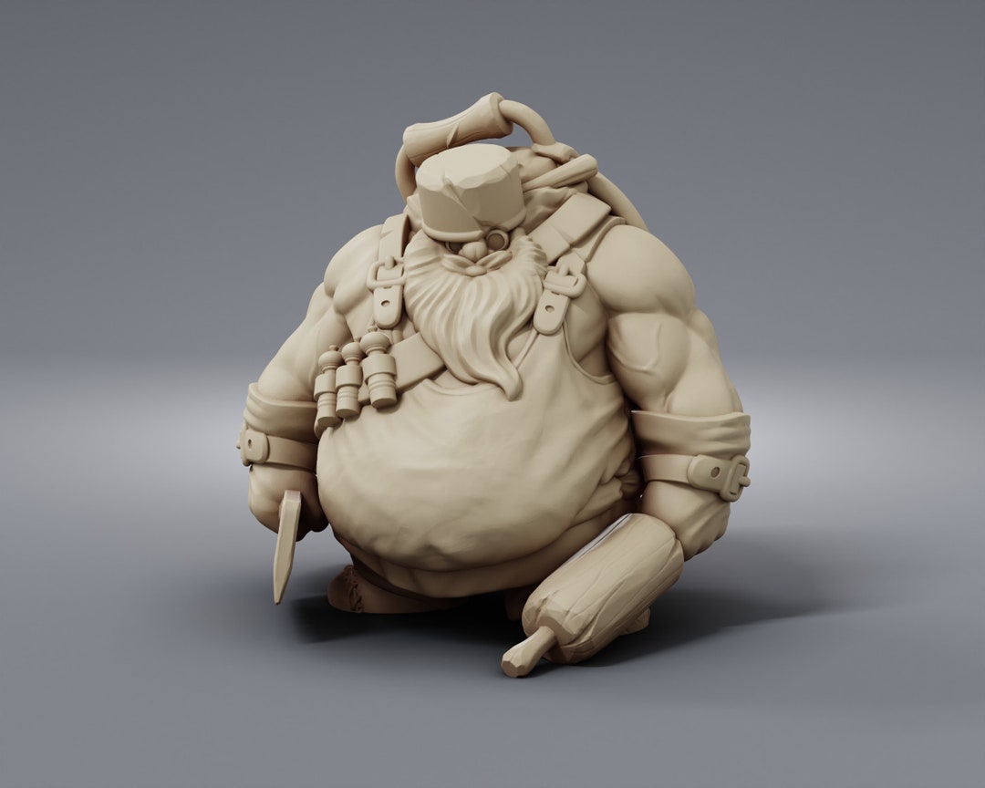Dwarven Chef - Resin Miniature - Dnd Miniatures - Dungeons & Dragons ...
