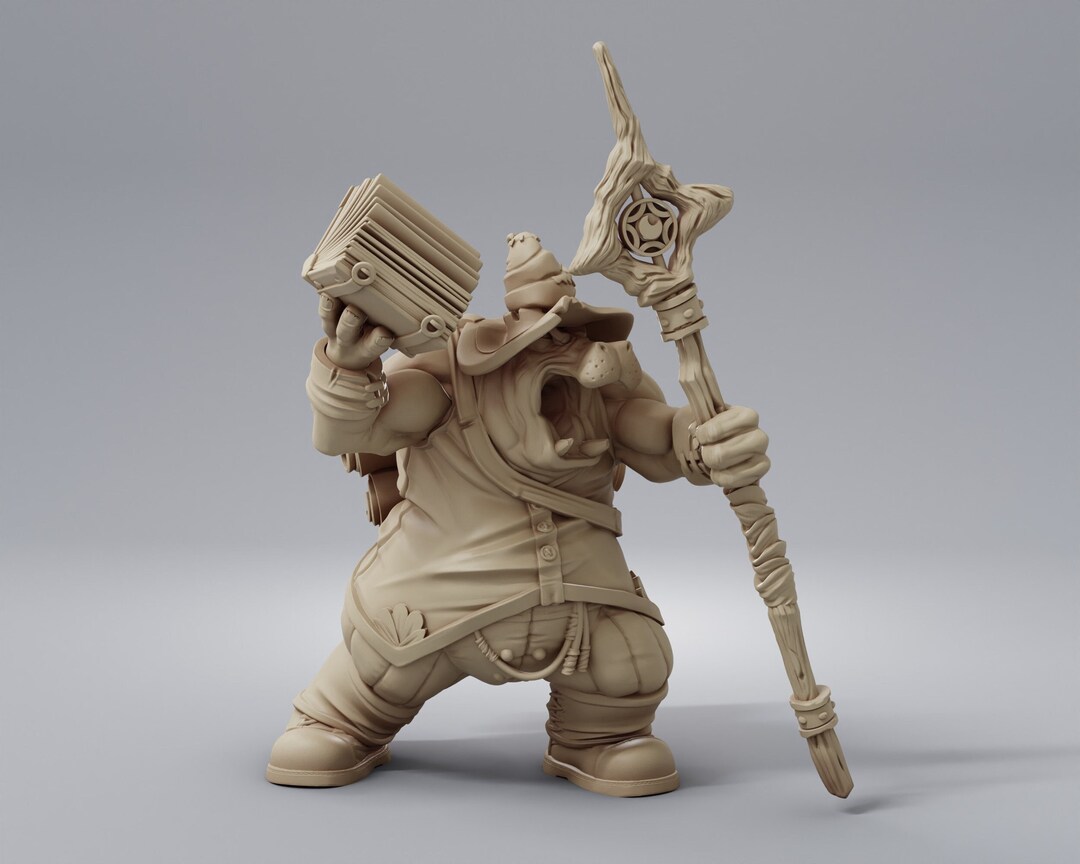 Giff Wizard Mage Spellcaster Potion 32mm D&D Resin Miniature - Etsy