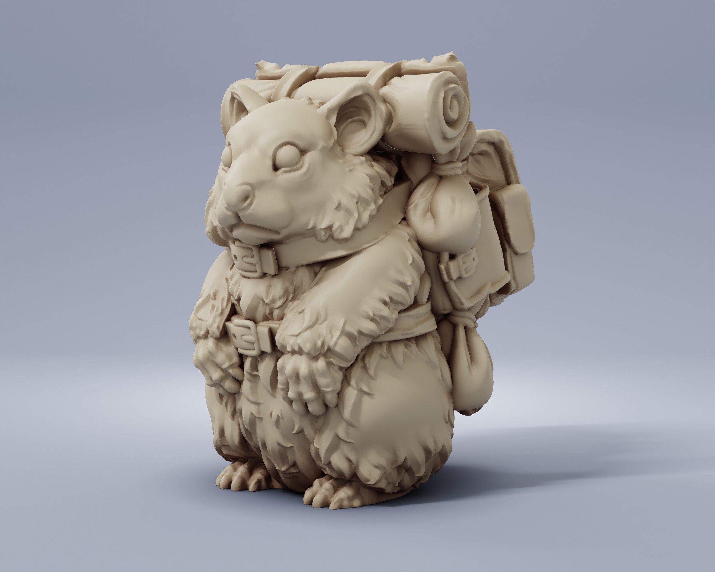 Giant Hamster Adventurer - Resin Miniature - Dnd Miniatures - Dungeons ...
