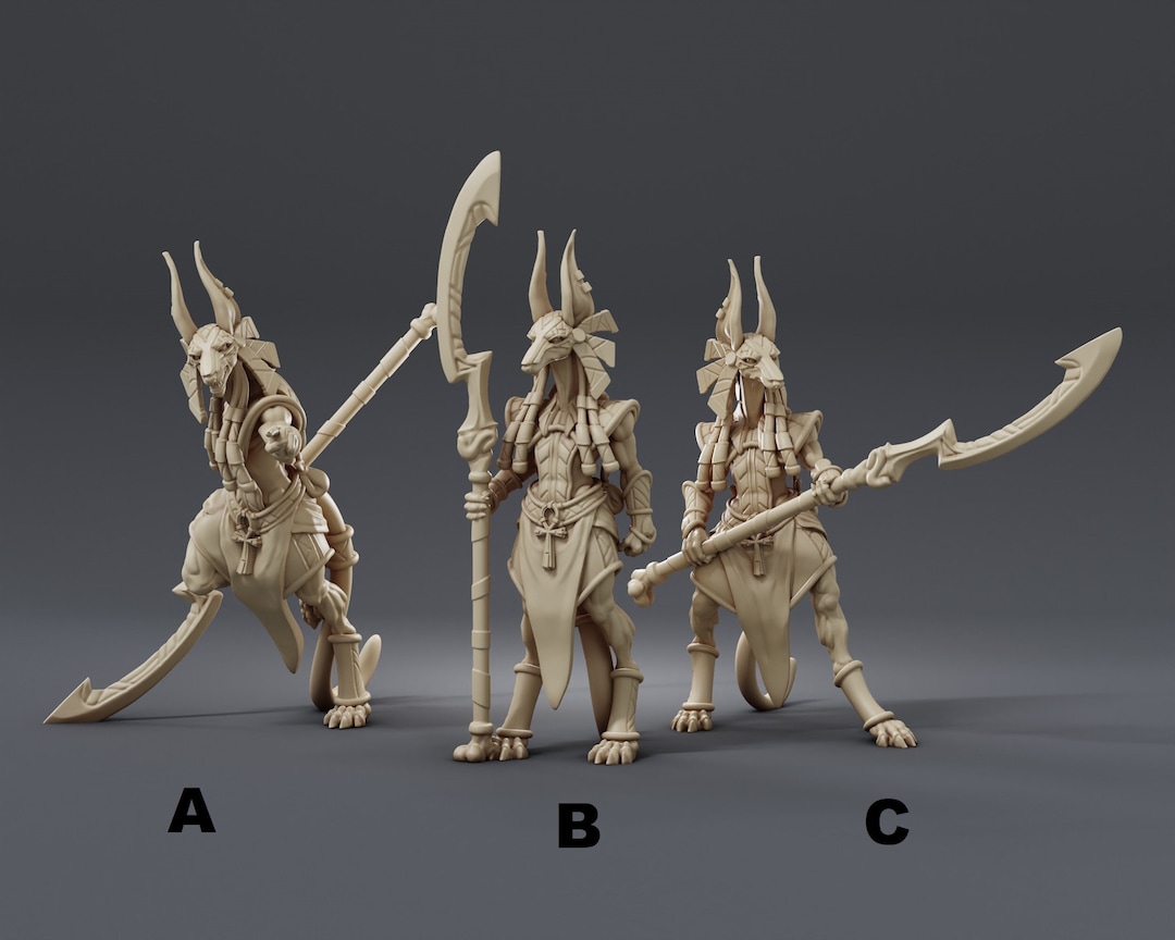 Anubis Guards - Resin Miniature - Dnd Miniatures - Dungeons & Dragons ...