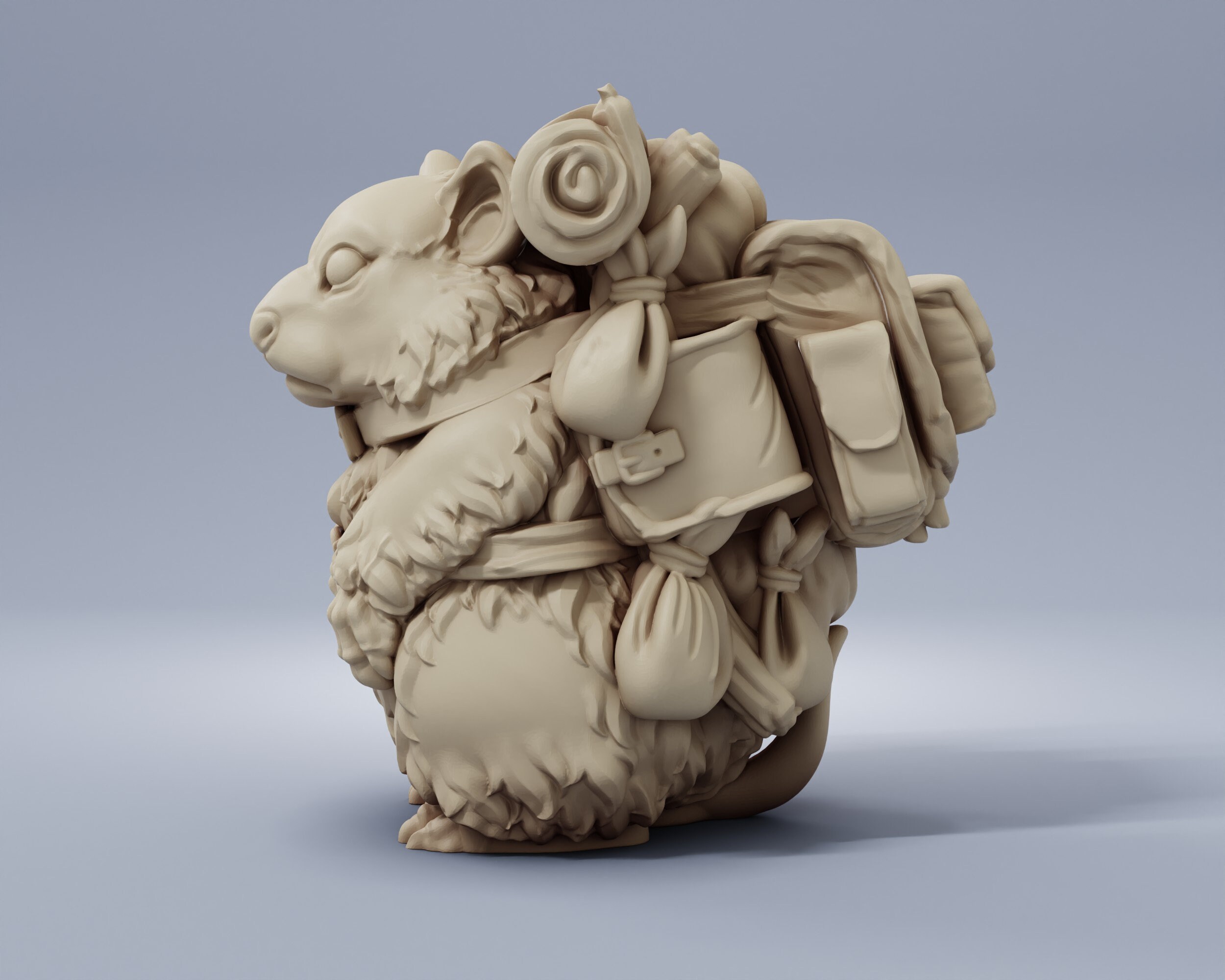 Giant Hamster Adventurer - Resin Miniature - Dnd Miniatures - Dungeons ...