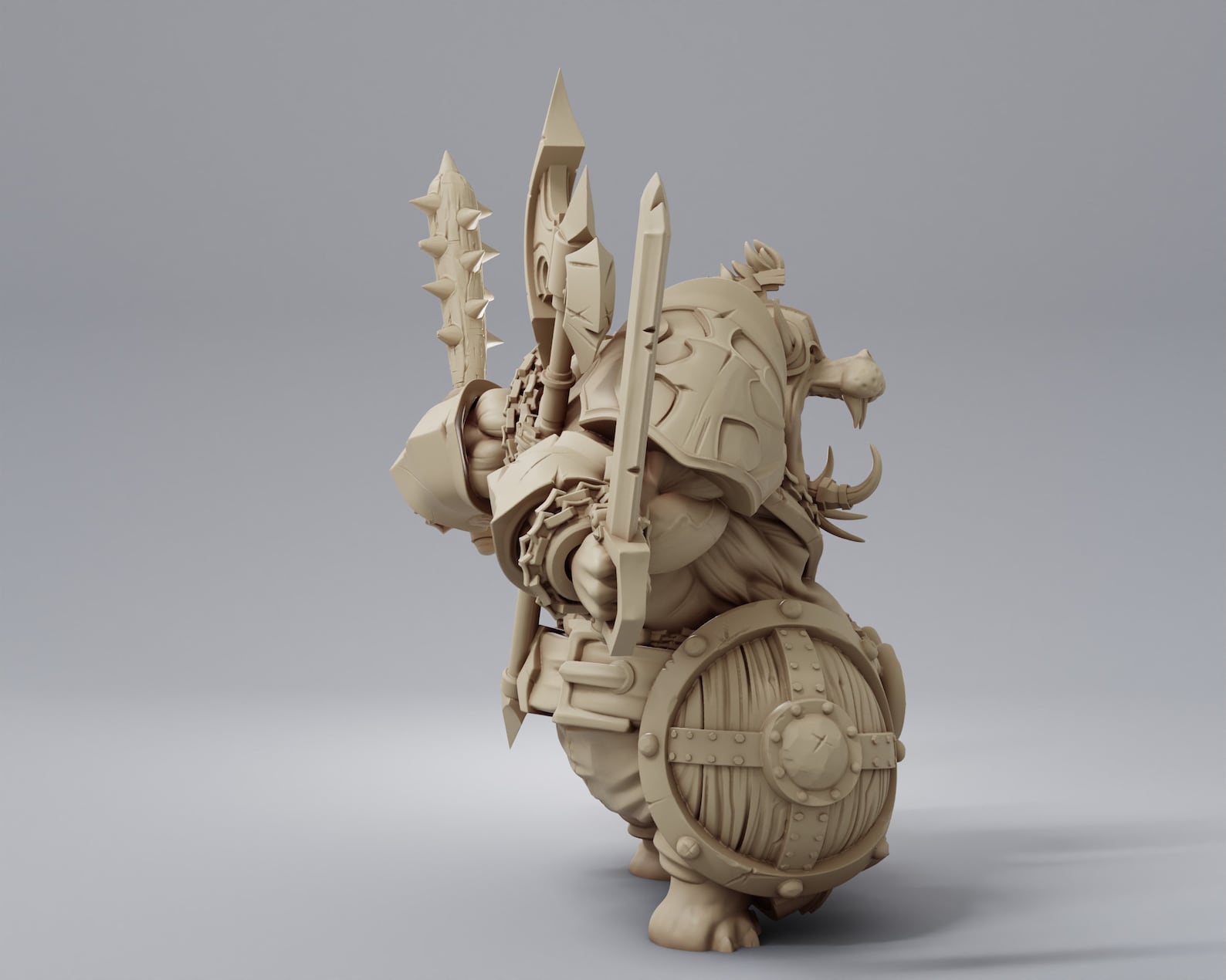 Giff Berserker 32mm D&D Resin Miniature Dungeons and Dragons Pathfinder ...