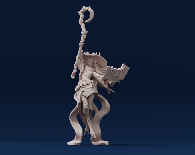 Tiefling Mage - Resin Miniature - Dnd Miniatures - Dungeons & Dragons ...
