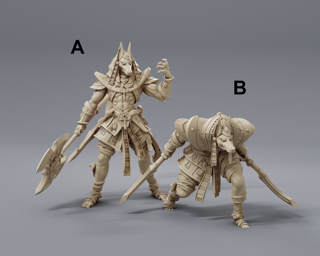 Anubis Guard Resin Miniature Dnd Miniatures Dungeons & Dragons ...