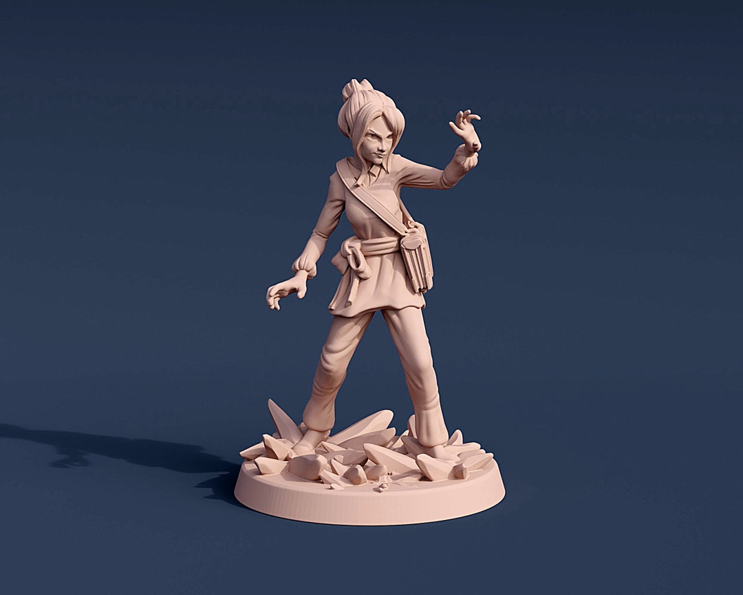 Female Wizard - Resin Miniature - Dnd Miniatures - Dungeons & Dragons ...