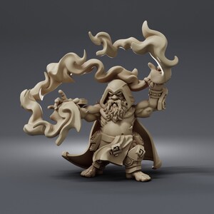 Dwarf Fire Mage Resin Miniature Dnd Miniatures Dungeons & Dragons ...