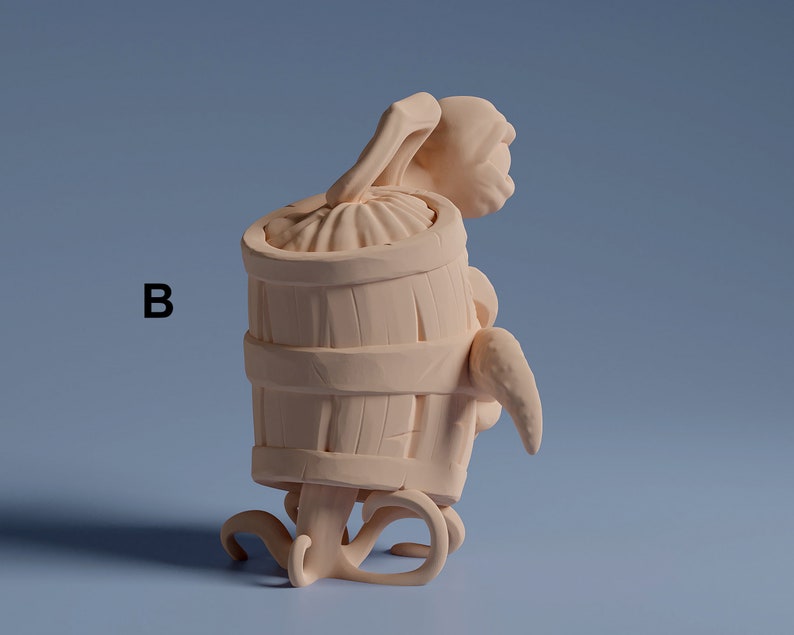 Barrel Mimic Resin Miniature DnD Miniatures Dungeons & | Etsy