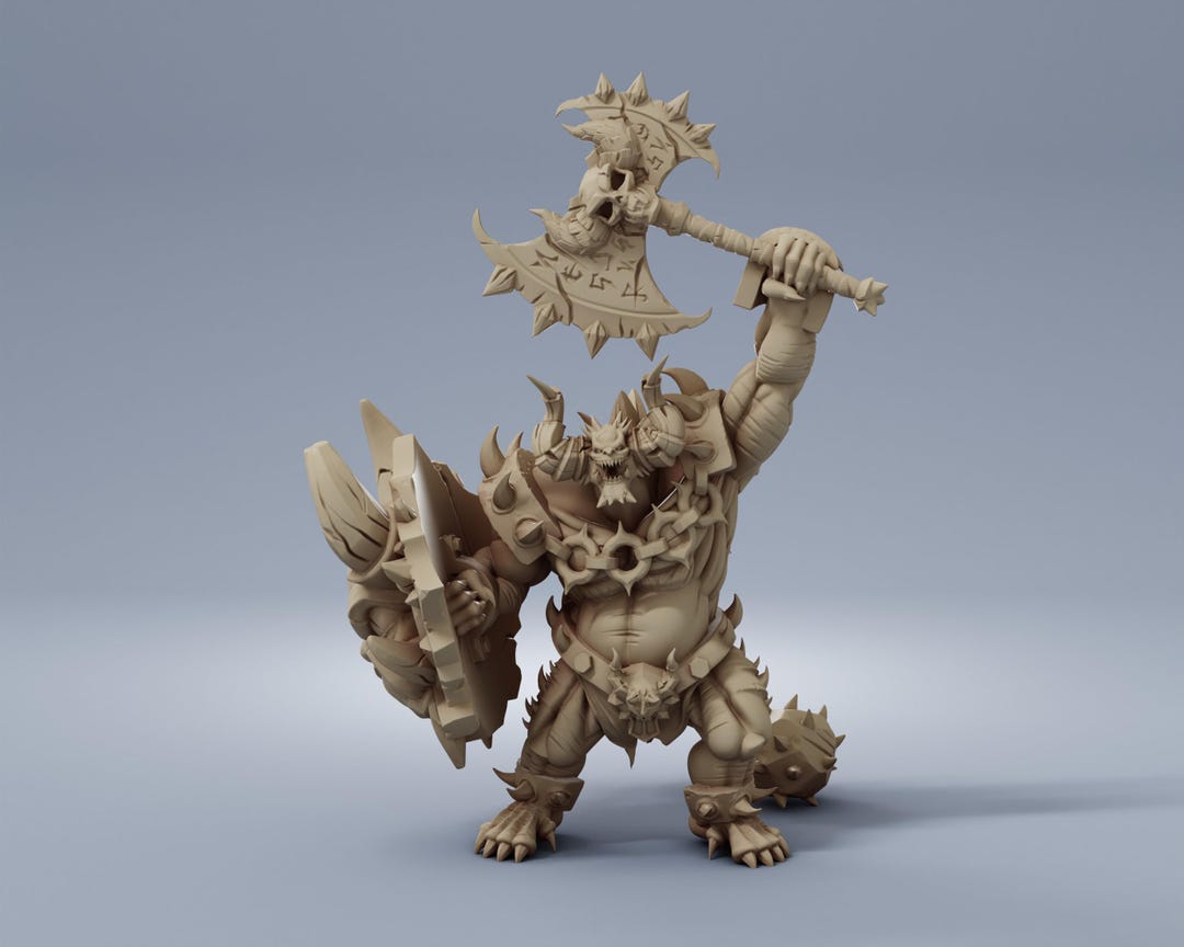 Armored Hell Demon - Resin Miniature - Dnd - Dungeons & Dragons ...