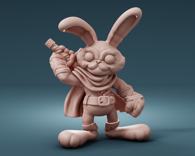 Rabbit Folk Fighter - Resin Miniature - Dnd Miniatures - Dungeons ...
