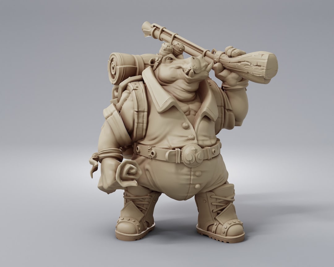 Giff Explorer Pathfinder Adventurer- 32mm Resin Miniature Dnd ...
