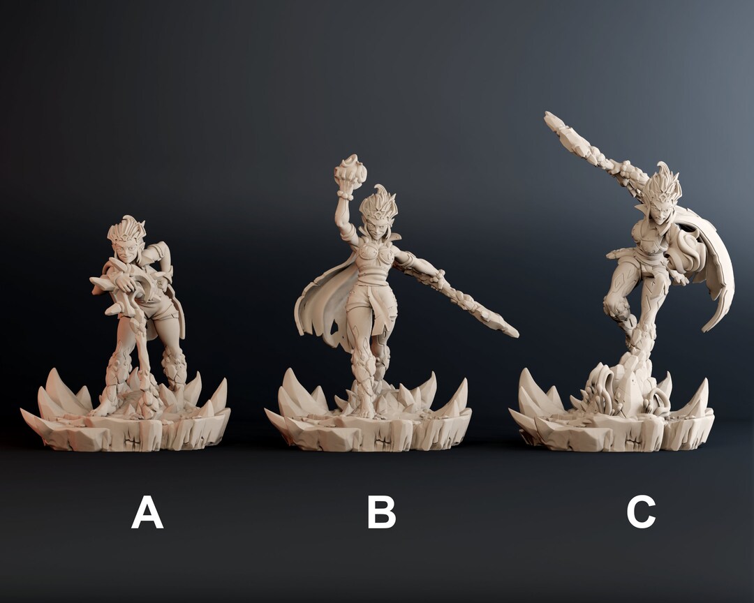 Fire Mage - Sorcerers - Resin Miniature - Dnd Miniatures - Dungeons ...