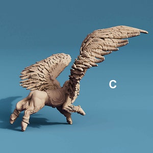 Winged Lion - Resin Miniature - Dnd Miniatures - Dungeons & Dragons ...