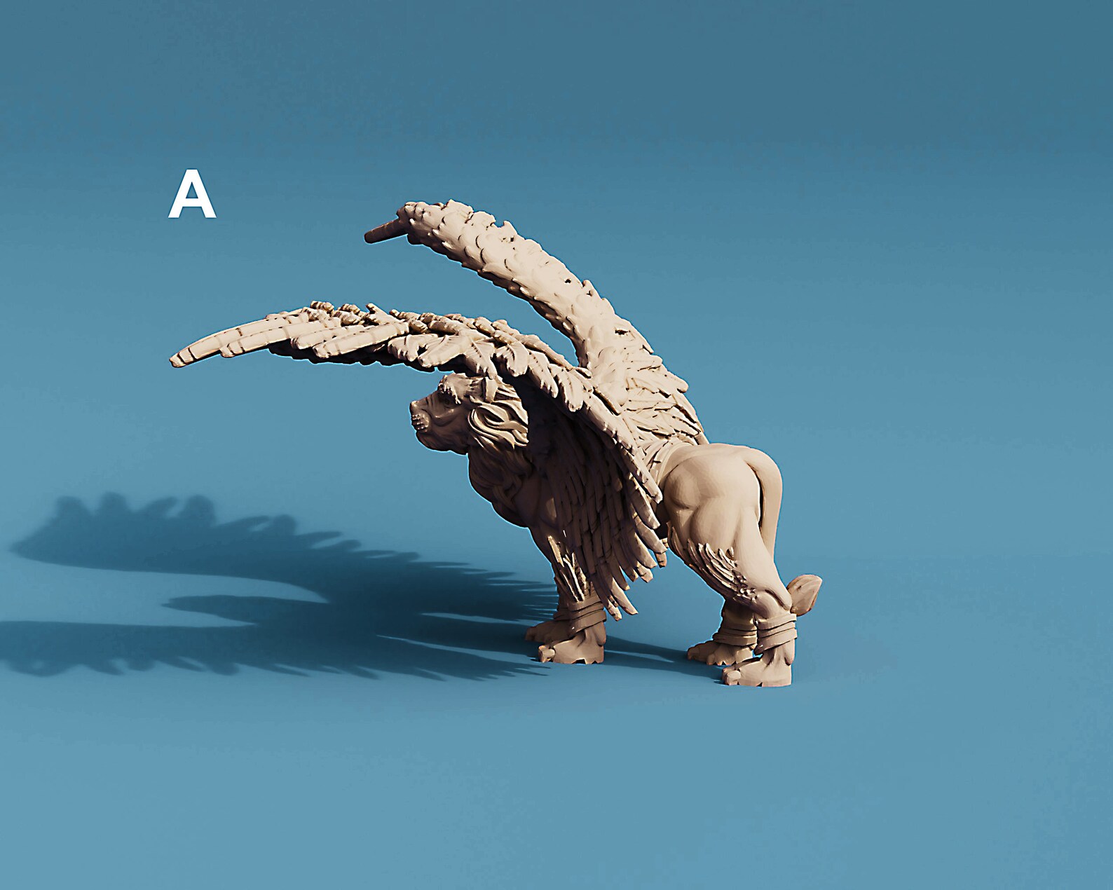 Winged Lion - Resin Miniature - Dnd Miniatures - Dungeons & Dragons ...
