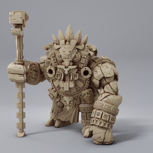 Aztec Troll Golem - Resin Miniature - Dnd Miniature - Dungeons ...