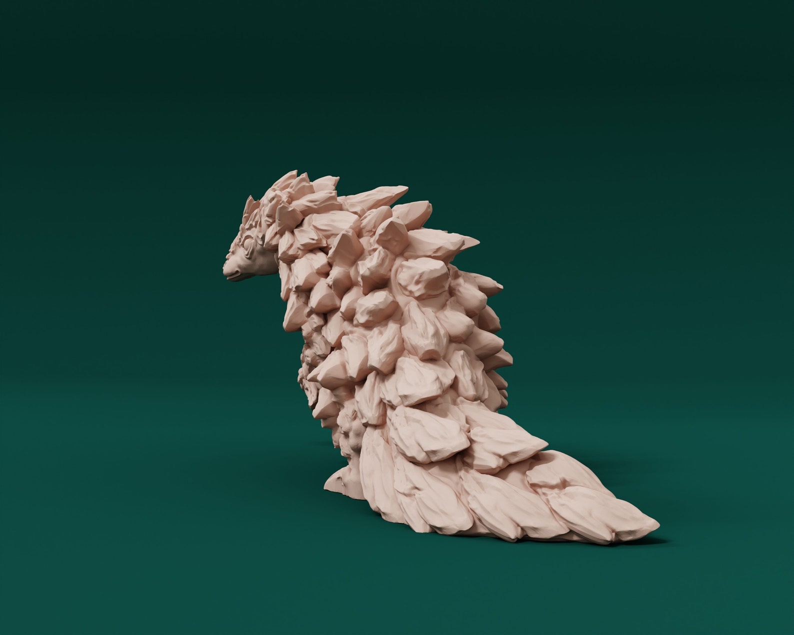 Magma Pangolin Resin Miniature Dnd Miniatures Dungeons & - Etsy