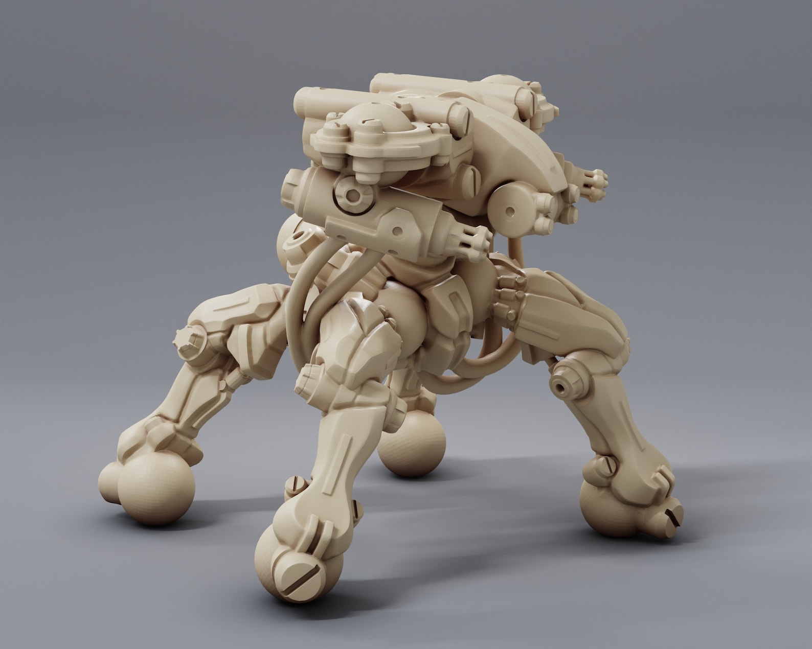 Heavy Mech - 3D Printed Miniature Model - Roleplaying Games - Tabletop ...