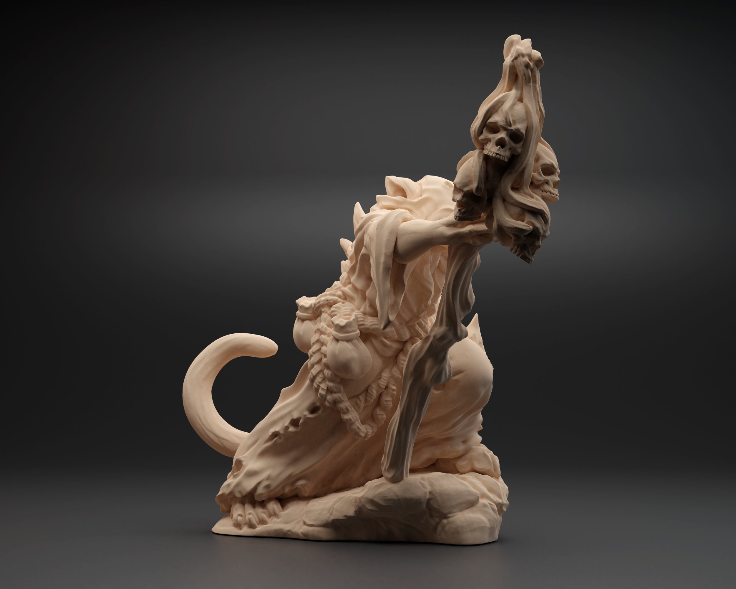 Wererat Mage 3D Printed Miniature Model for Dnd and - Etsy