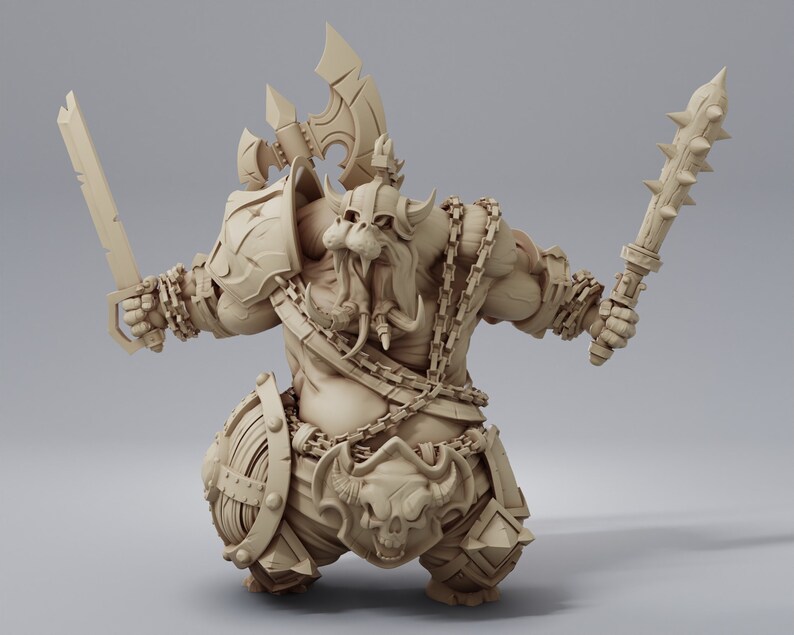 Giff Berserker 32mm D&D Resin Miniature Dungeons and Dragons Pathfinder ...