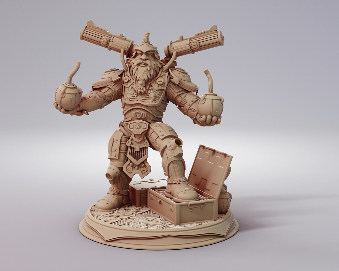 Dwarf Bomber 32mm Resin Miniature Dnd Miniatures Dungeons & - Etsy