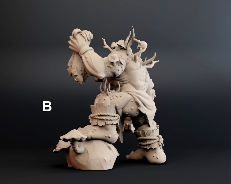 Swamp Ogre 3D Printed Miniature Model D&D 28mm | Etsy