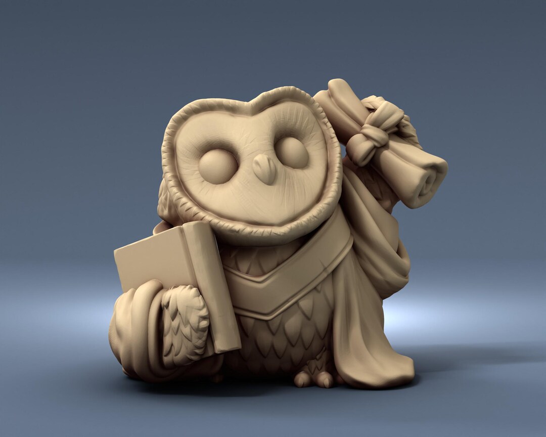 Owlkin Graduate - 28mm 32mm Resin Miniature - Dnd - Dungeons & Dragons ...