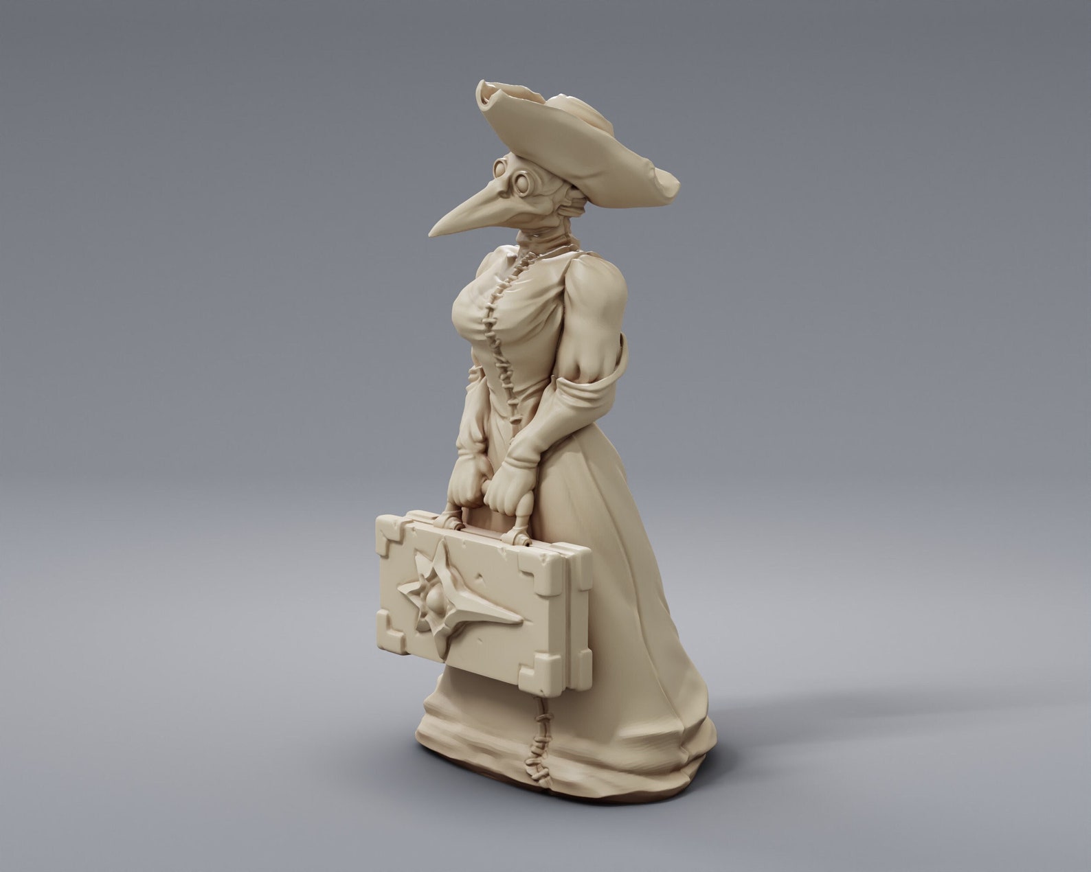 Plague Doctor - 3D Printed Miniature Model for Dnd and Roleplaying ...