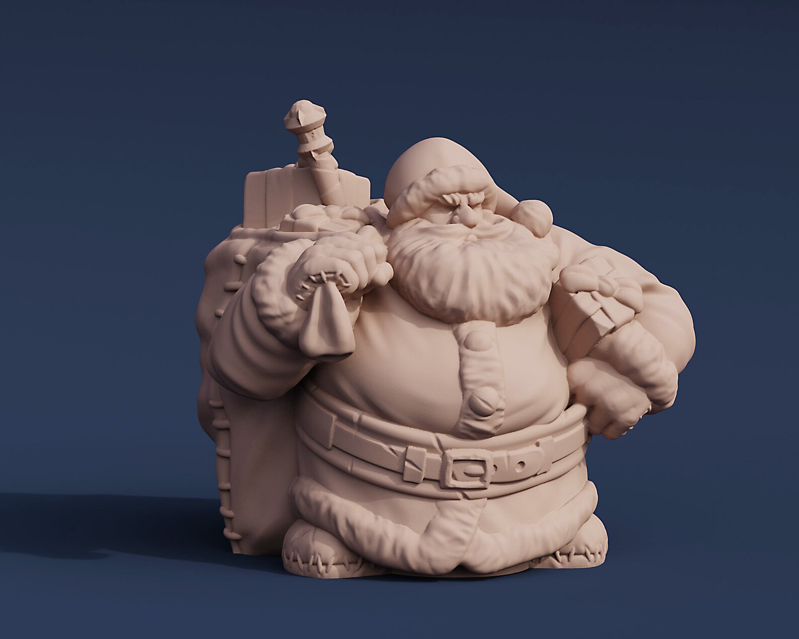 Dwarven Santa Resin Miniature Dnd Miniatures Dungeons & - Etsy