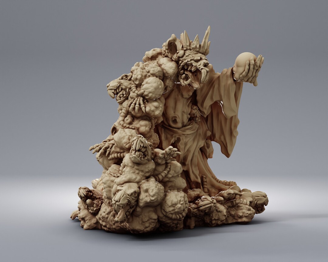 Rat King - 32mm Resin Miniature Dnd Miniatures Dungeons & Dragons ...