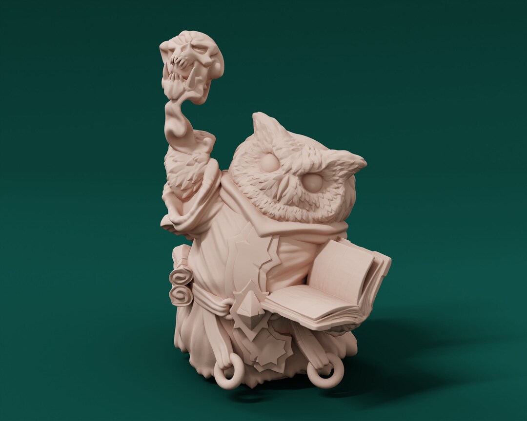 Owlkin Necromancer- Resin Miniature - Dnd Miniatures - Dungeons ...