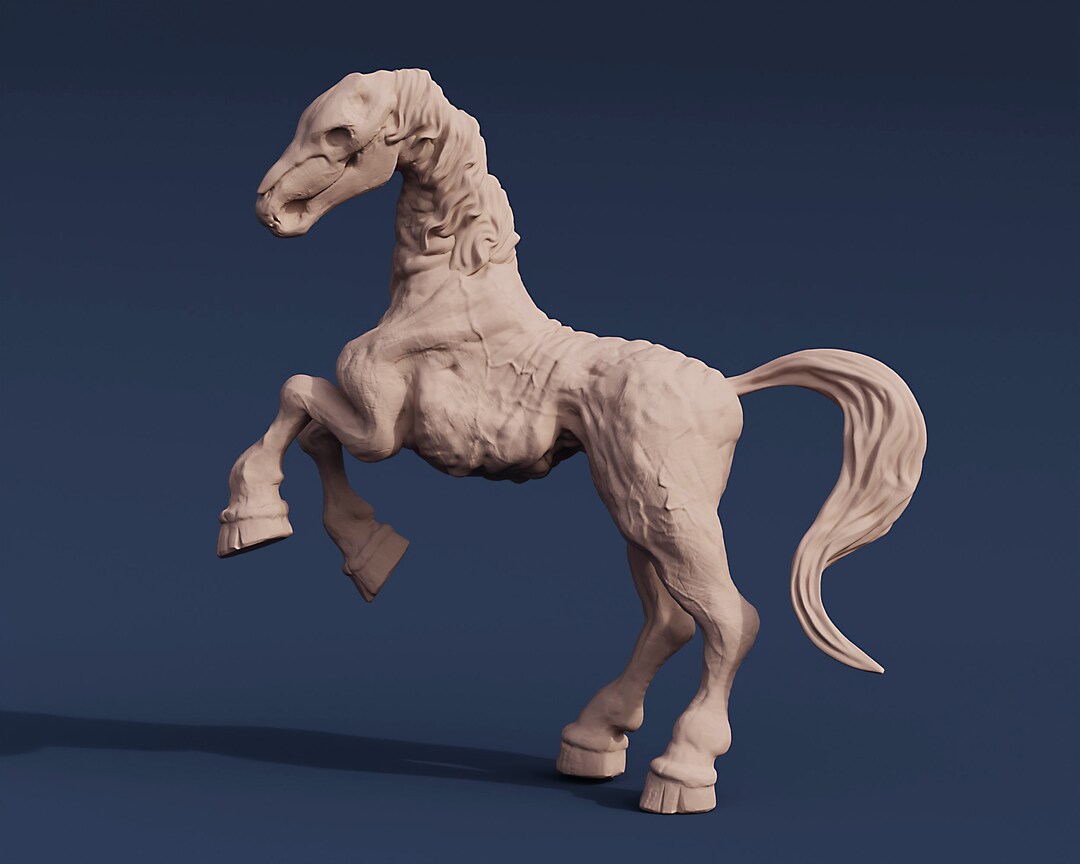 Undead Steed - Resin Miniature - Dnd Miniatures - Dungeons & Dragons ...